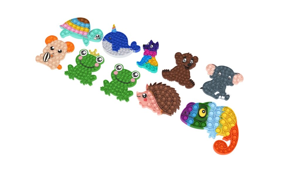 Animal Pop It Fidget Toys Set (338087) 3D model - Download 3D model ...