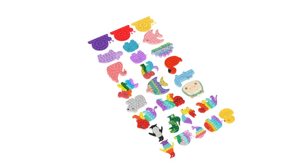 Animal Pop It Fidget Toys Set (338137) 3D model - Download 3D model ...