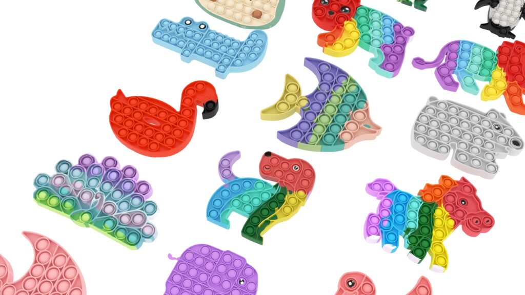 Animal Pop It Fidget Toys Set (338137) 3D model - Download 3D model ...