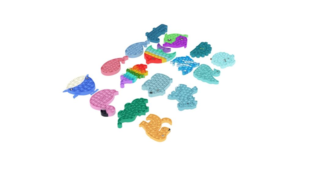 Animal Pop It Fidget Toys Set (338139) 3D model - Download 3D model ...