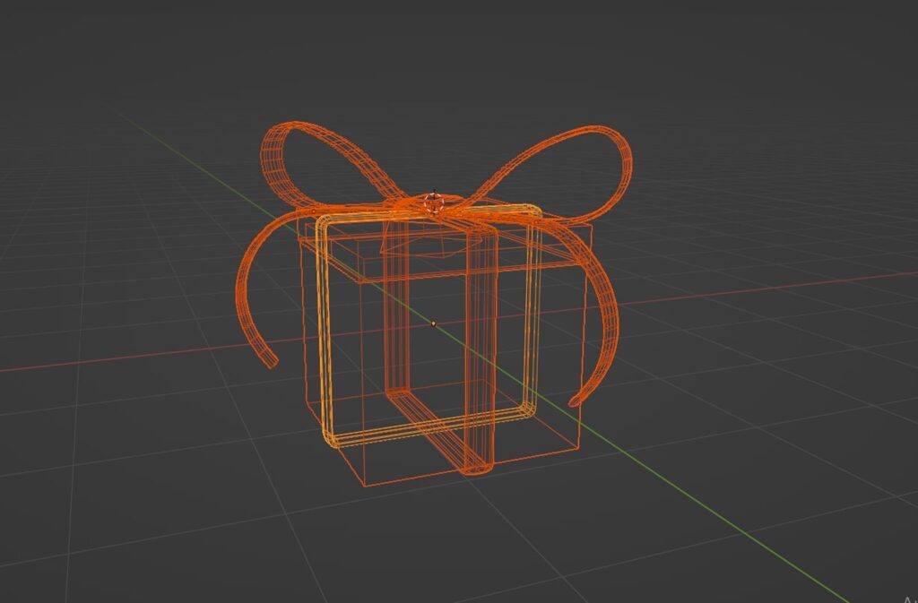 Gift box with a bow (338184) 3D model - Download 3D model Gift box with ...