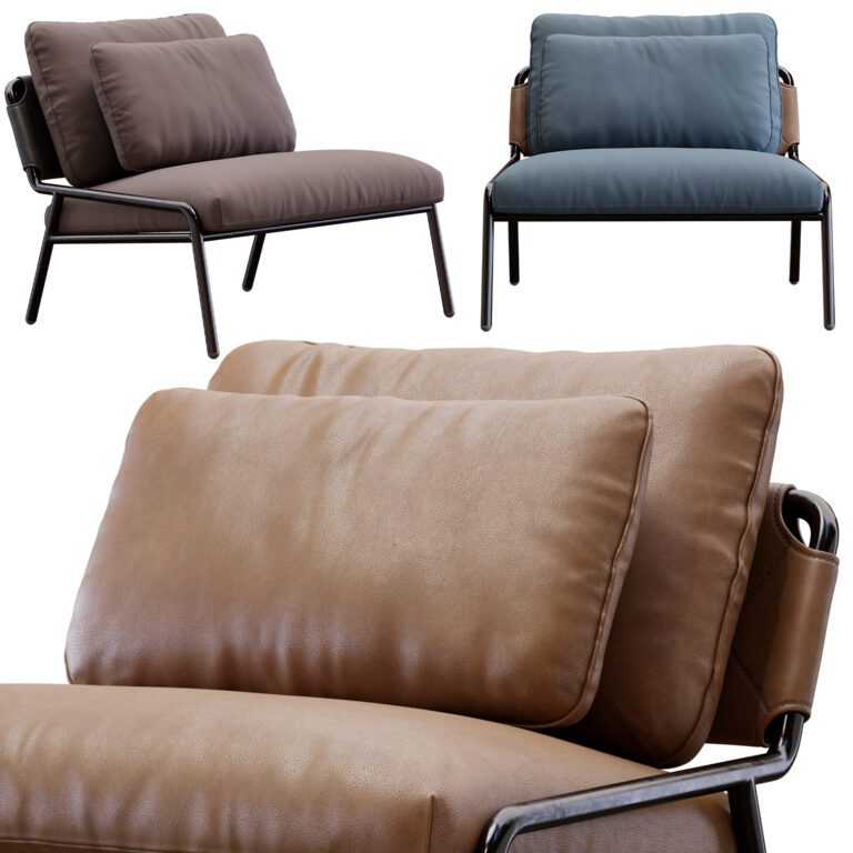 ZOE By Meridiani armchair (338360) 3D model - Download 3D model ZOE By ...
