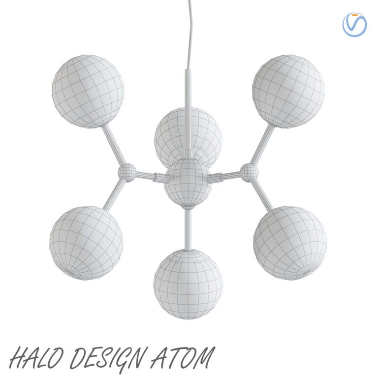 Halo Design Atom chandeler (338525) 3D model - Download 3D model Halo ...