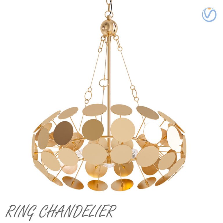 Modern ring chandelier (338648) 3D model - Download 3D model Modern ...
