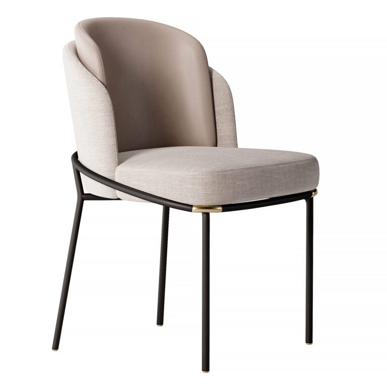 Minotti Fil Noir Dining Chair (338879) 3D model - Download 3D model ...