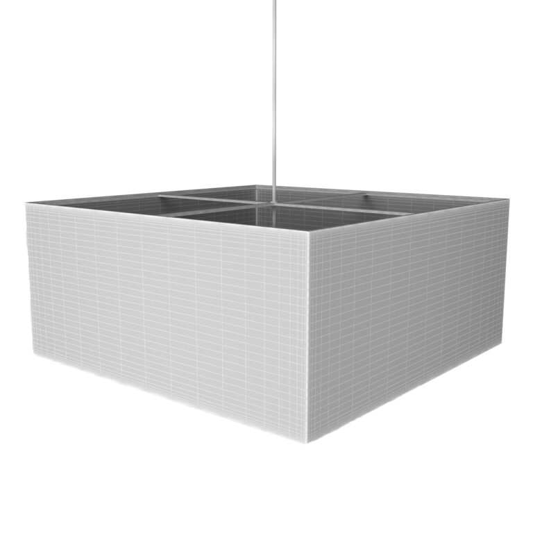 Moooi Square Boon Suspension chandelier (339787) 3D model - Download 3D ...