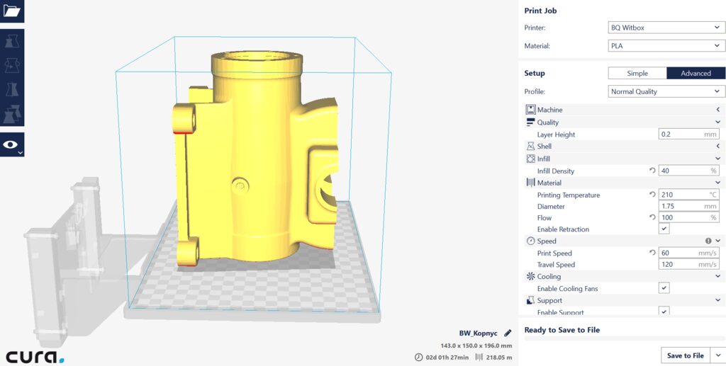Gearbox housing (340031) 3D model - Download 3D model Gearbox housing ...