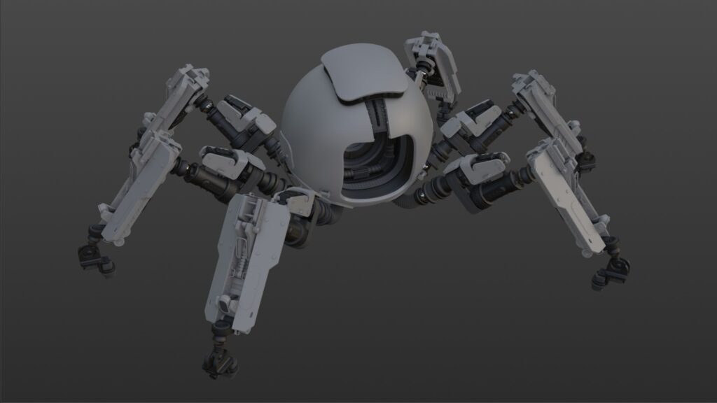 ROBOT SPIDER + RIGGED (340154) 3D model - Download 3D model ROBOT ...