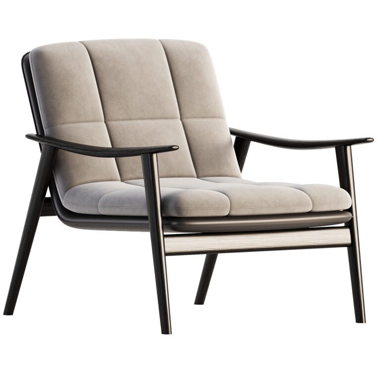 FYNN SADDLE HIDE Easy chair By Minotti (340379) 3D model - Download 3D ...