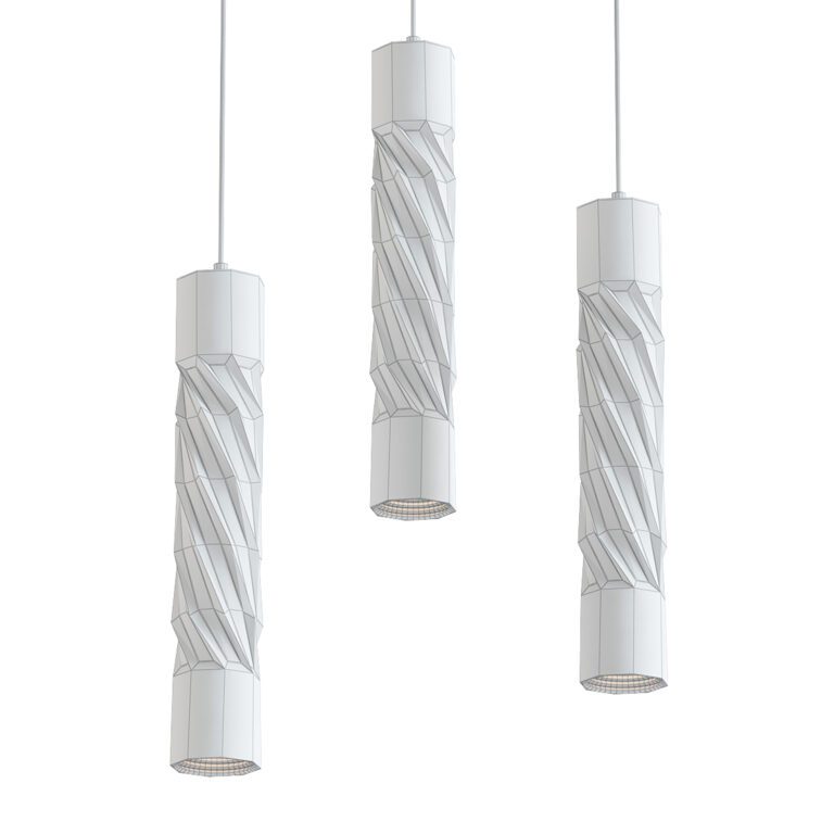 Cylinder Pipe pendant light (340644) 3D model - Download 3D model ...