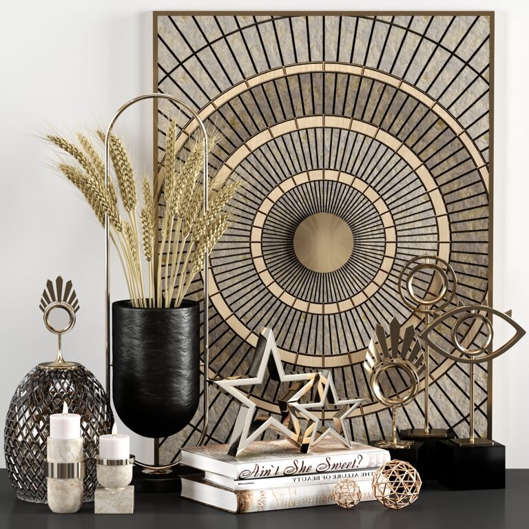 Decorative Set 02 340864 3d Model Download 3d Model Decorative Set