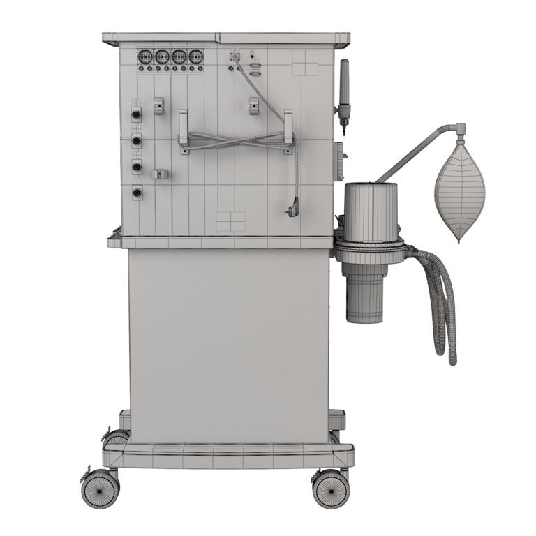 Anesthesia and respiratory machine WATO EX35 (340876) 3D model ...