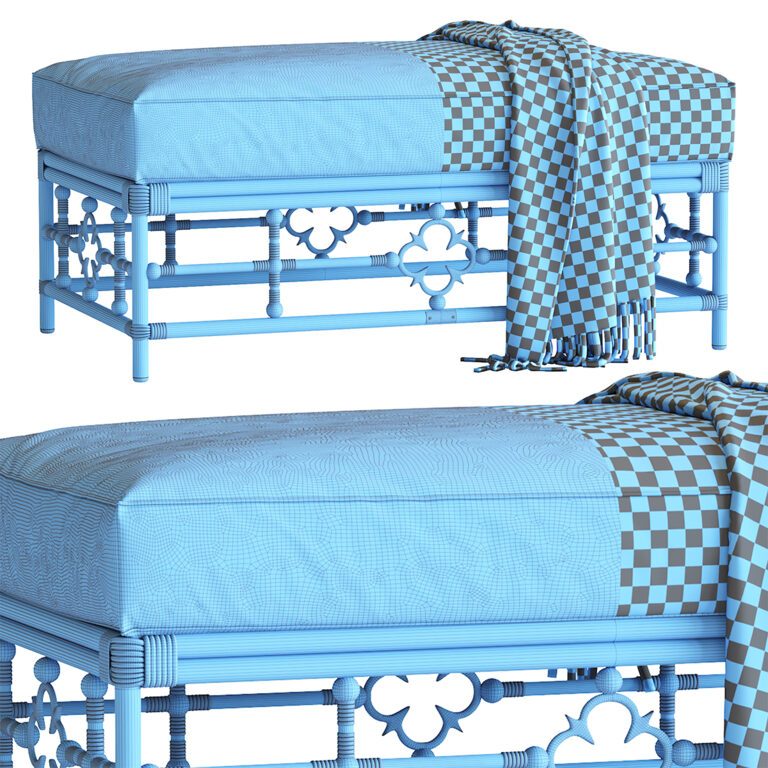 Lane Venture Mimi Cuddle Ottoman (341075) 3D model - Download 3D model ...