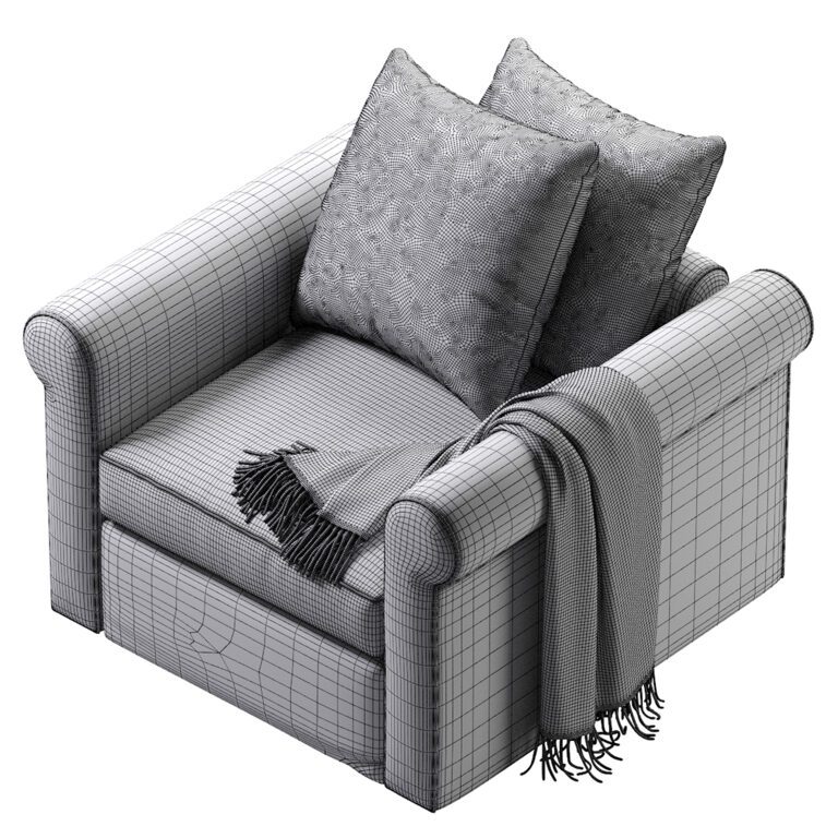 Harlanda Armchair By Ikea (341454) 3D model - Download 3D model ...