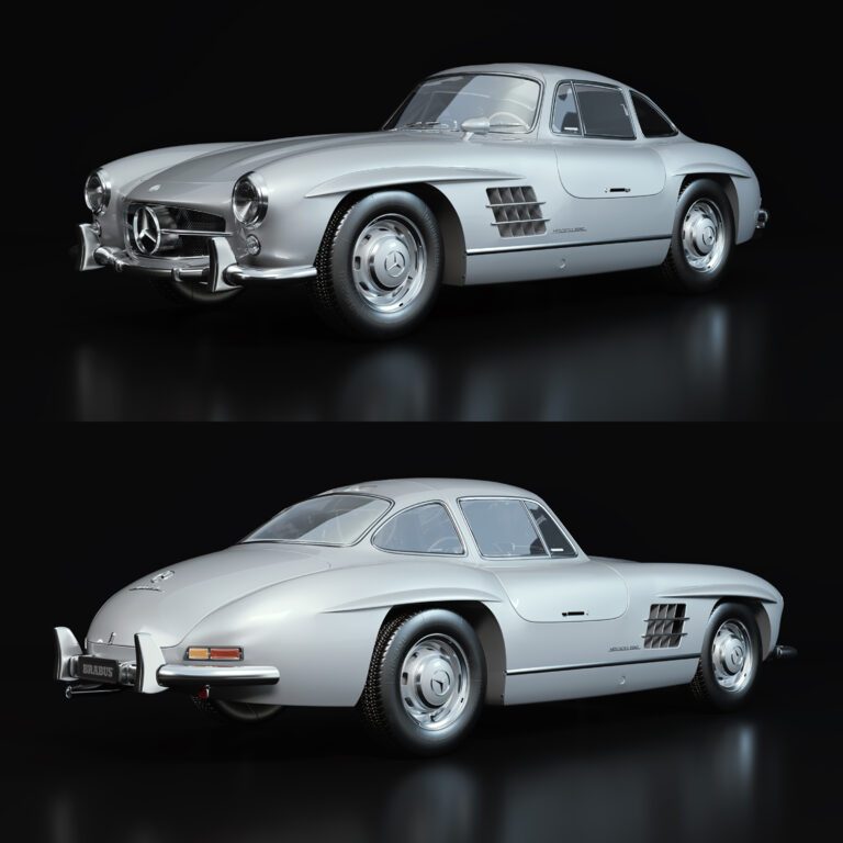 Mercedes-Benz 300 SL Coupe (341503) 3D model - Download 3D model ...