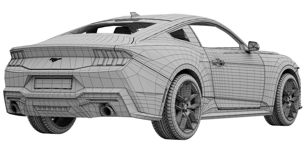 Ford Mustang car (341951) 3D model - Download 3D model Ford Mustang car ...