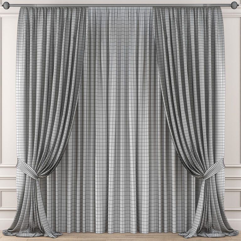 Curtains Premium PRO №18 (34196) 3D model - Download 3D model Curtains ...