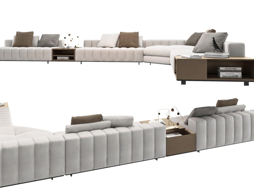 Modern sofa (342060) 3D model - Download 3D model Modern sofa (342060 ...