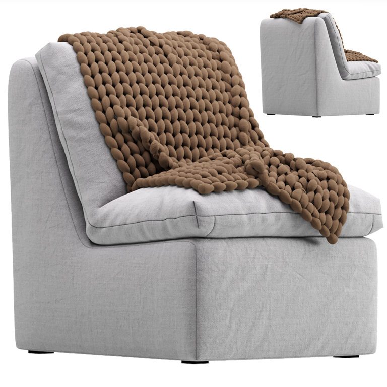 Armchair Parsi Cozy Ivory bu Divan (342337) 3D model - Download 3D ...