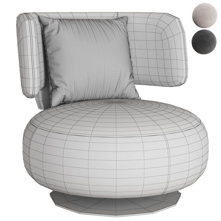 CURL Armchair (342677) 3D model - Download 3D model CURL Armchair ...