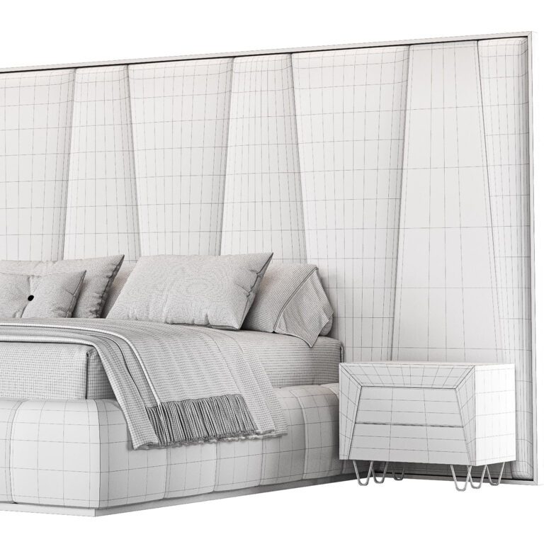 Lit complet XXL bed (342786) 3D model - Download 3D model Lit complet ...