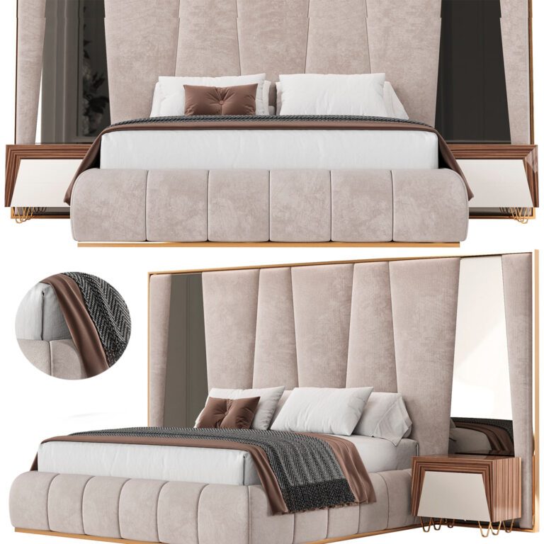 Lit complet XXL bed (342786) 3D model - Download 3D model Lit complet ...