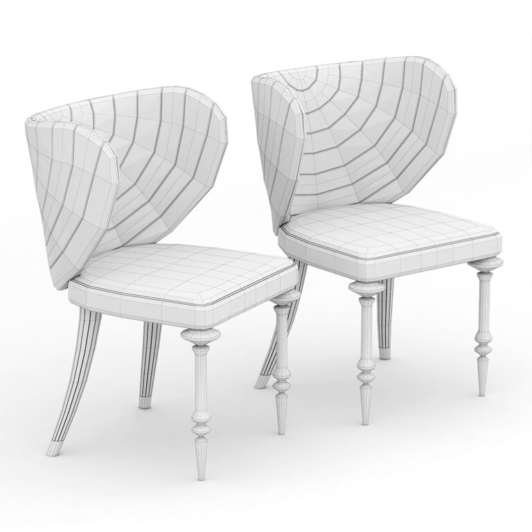 Table and chairs elve luxury (342834) 3D model - Download 3D model ...
