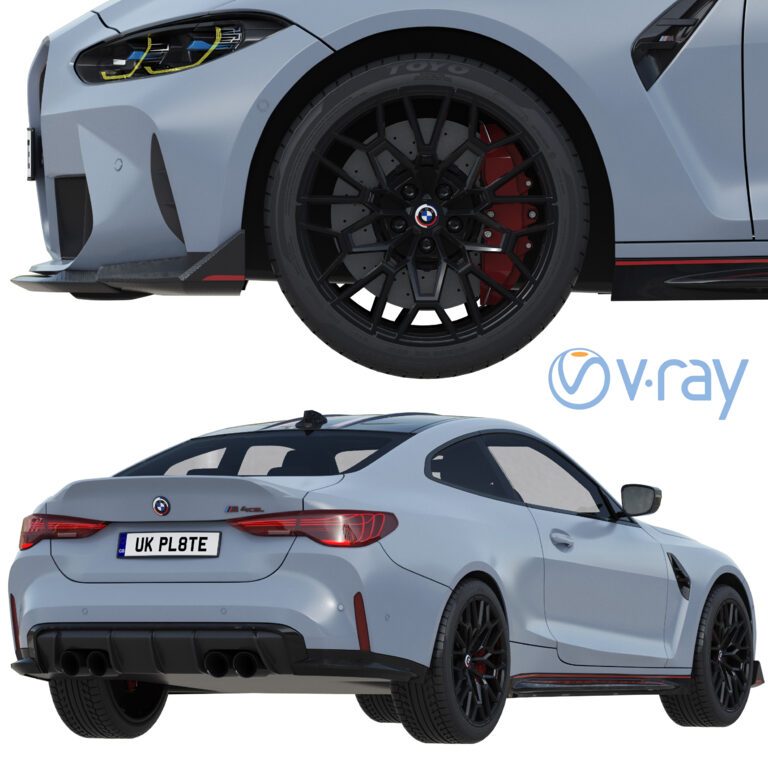 BMW M4 CSL Car (343054) 3D model - Download 3D model BMW M4 CSL Car ...