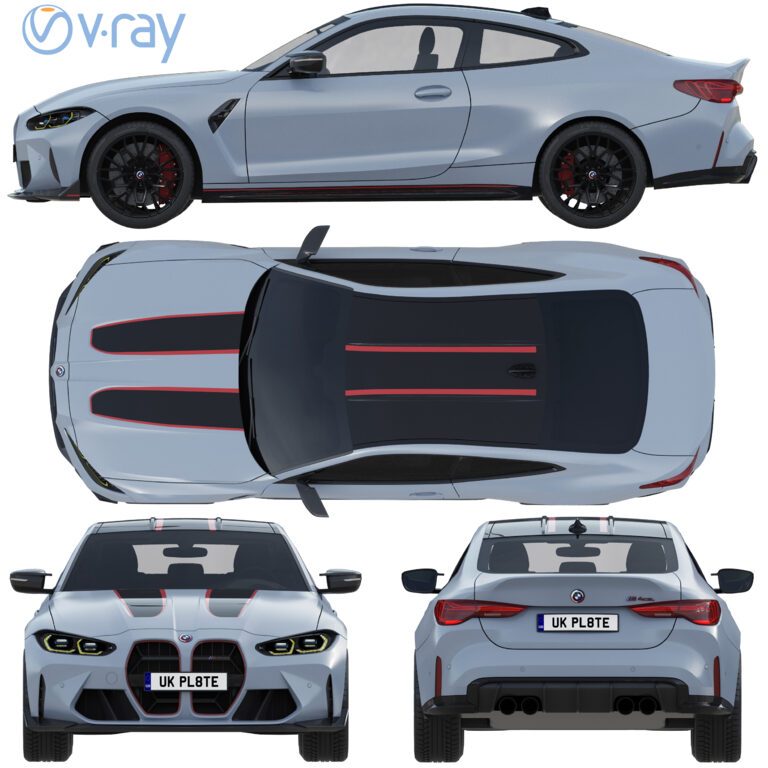 BMW M4 CSL Car (343054) 3D model - Download 3D model BMW M4 CSL Car ...