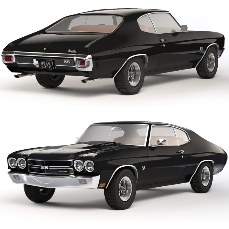 Chevrolet Chevelle SS 454 1970 (343168) 3D model - Download 3D model ...