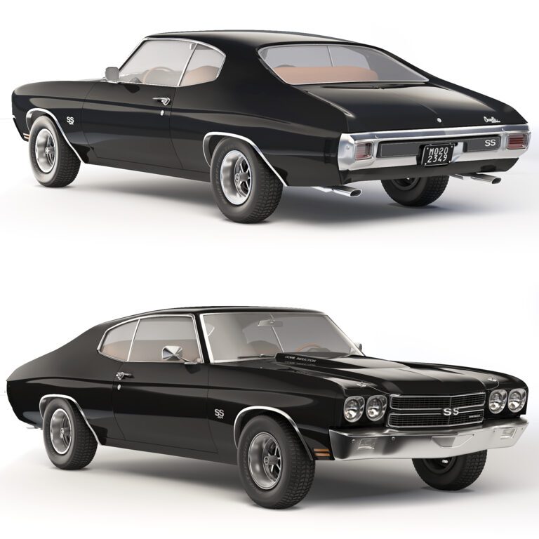 Chevrolet Chevelle SS 454 1970 (343168) 3D model - Download 3D model ...