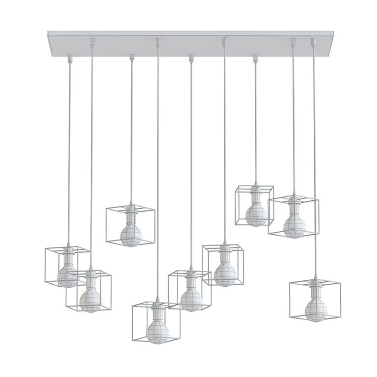 Chandelier Noury 9 (343427) 3D model - Download 3D model Chandelier ...