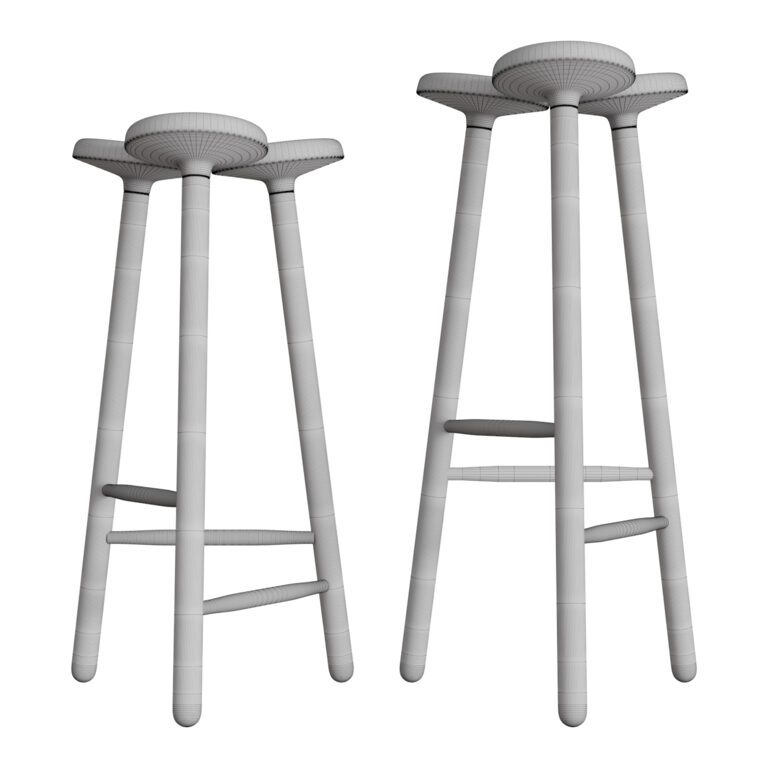 Temu bar Stool (343553) 3D model - Download 3D model Temu bar Stool ...
