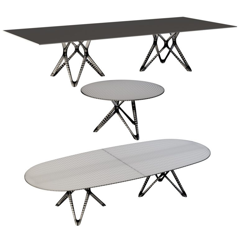 Circe Dining Table (344046) 3D model - Download 3D model Circe Dining ...