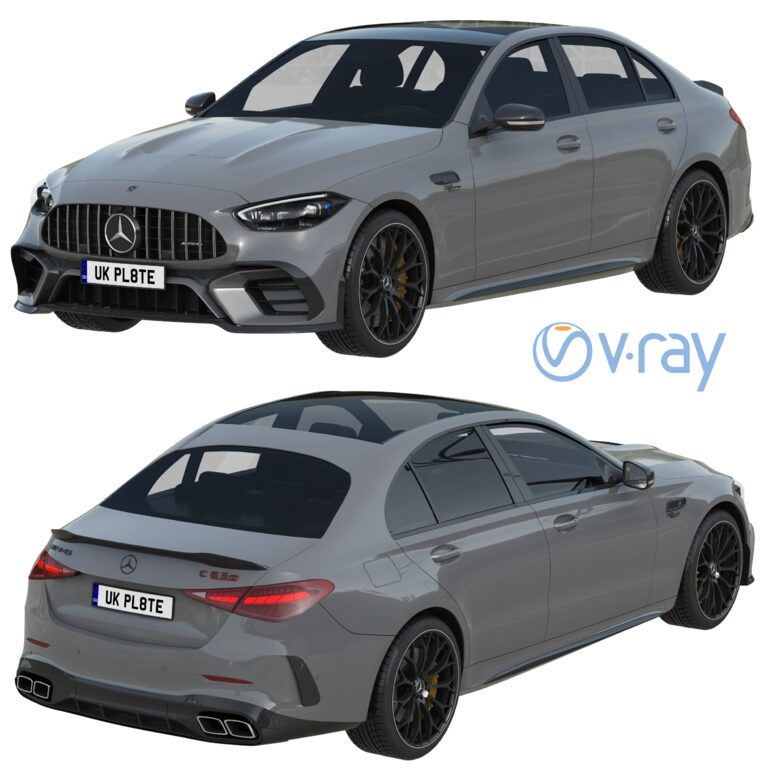 Mercedes-Benz C63 S AMG E Performance (344088) 3D model - Download 3D ...