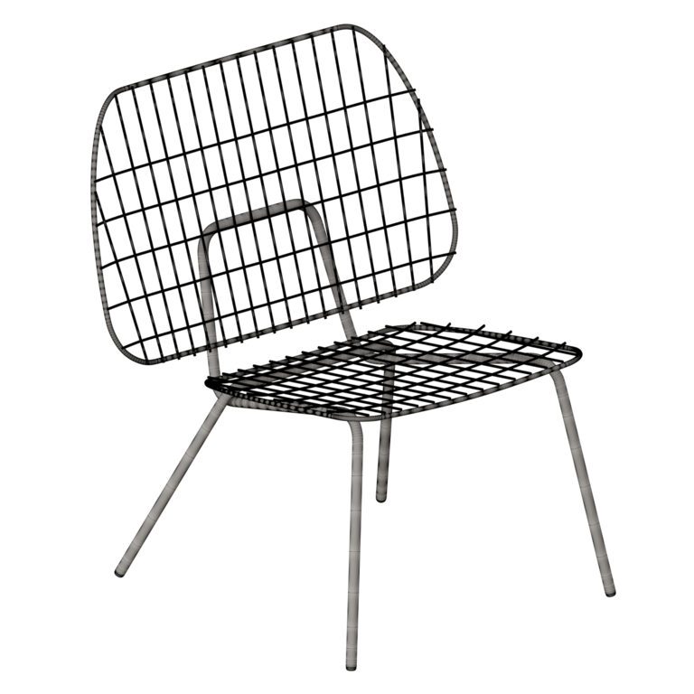 WM String Lounge Chair (344235) 3D model - Download 3D model WM String ...