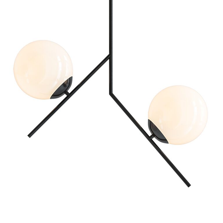 Kugel Pendelleuchte 2 flammig Chandelier (344256) 3D model - Download ...