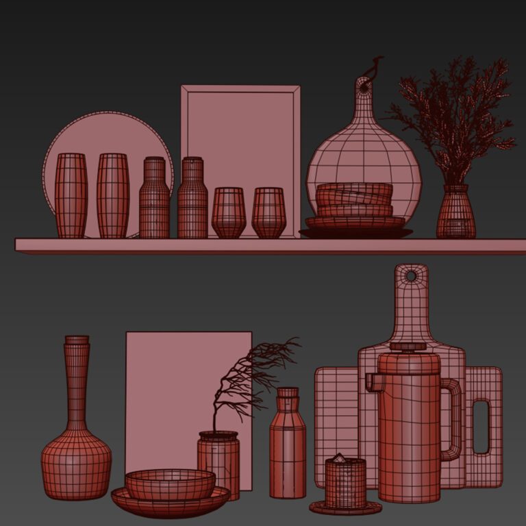 Kitchen accessories 019 (344697) 3D model - Download 3D model Kitchen ...