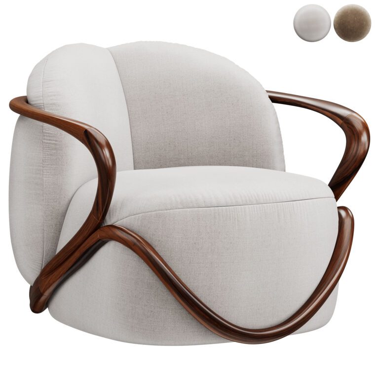 Giorgetti Hug Armchair (344931) 3D model - Download 3D model Giorgetti ...