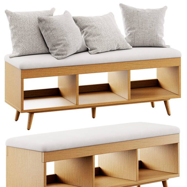Hungate Storage Bench by Mercury Row (345251) 3D model - Download 3D ...