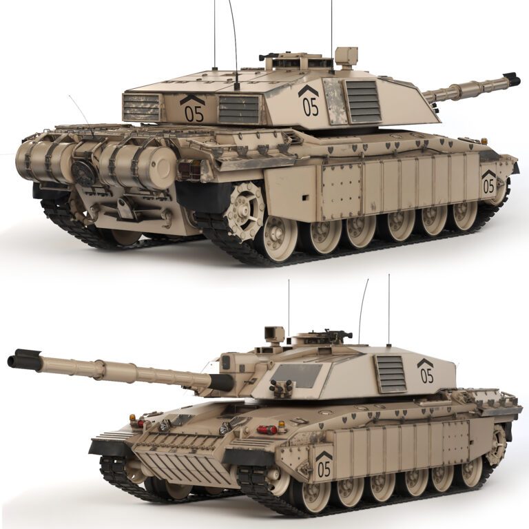 Tank Challenger 2 2010 (345409) 3D model - Download 3D model Tank ...