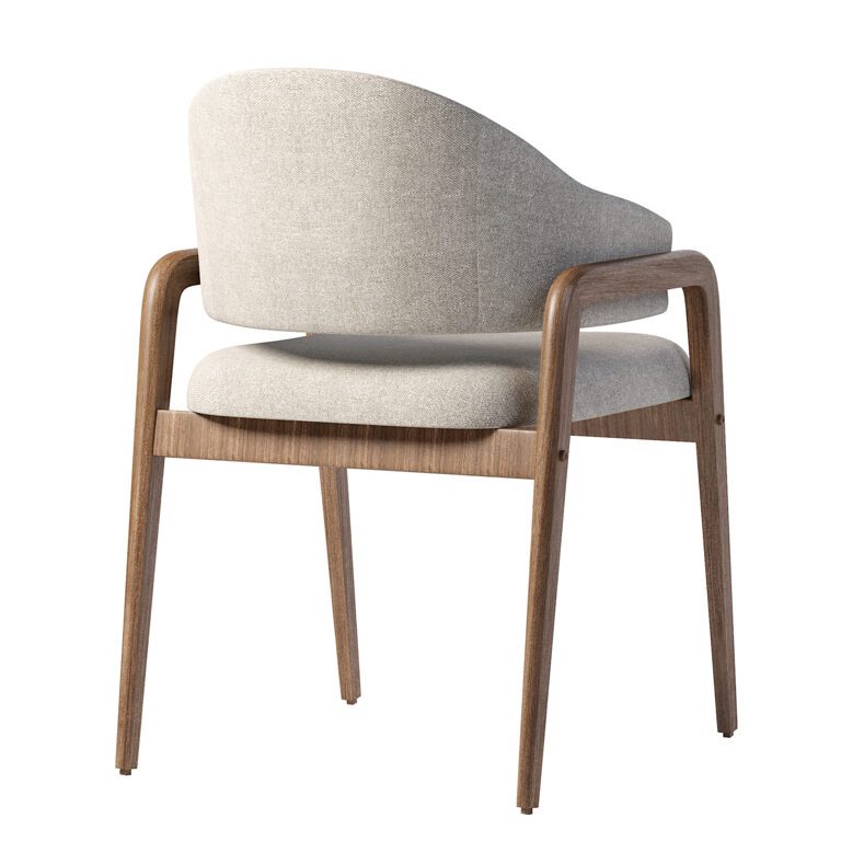 Ingleside Open Back Upholstered Wood Frame Dining Chair (345448) 3D ...