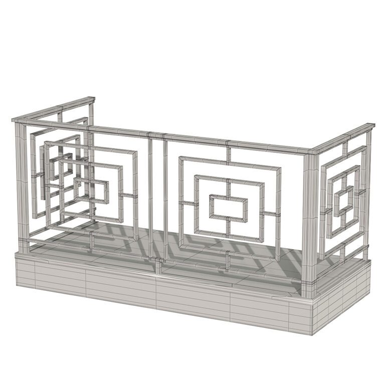 Railing Balcony (345457) 3D model - Download 3D model Railing Balcony ...