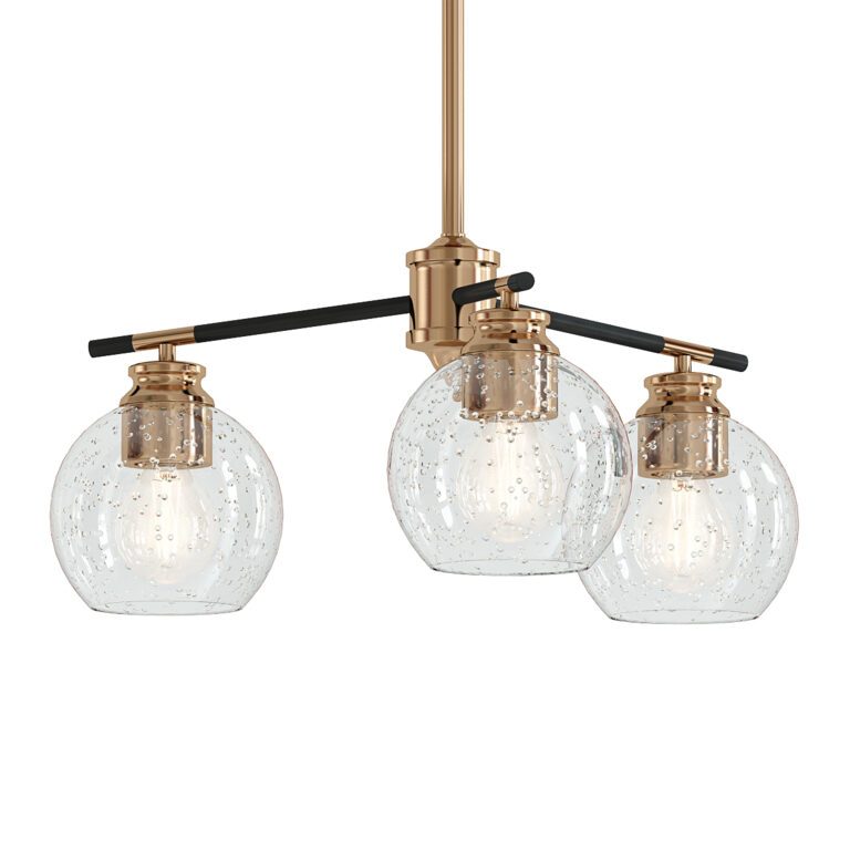 3 Light Black Gold Sputnik Chandelier (345481) 3D model - Download 3D ...