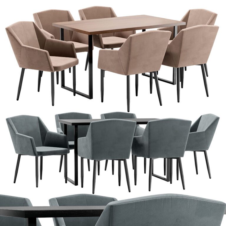 Malbork dining table and Ferrari chair (345490) 3D model - Download 3D ...