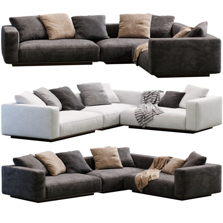 Sofa Grandemare By Flexform (346198) 3D model - Download 3D model Sofa ...