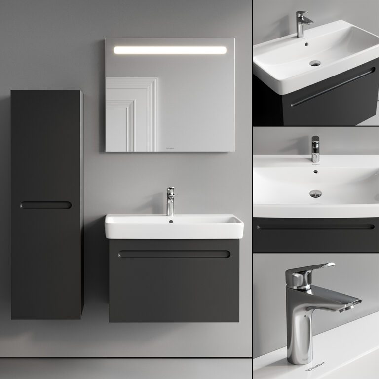 Duravit NO.1 Vanity Unit Set 1 (346526) 3D model - Download 3D model ...