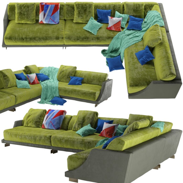 Erba Gran Milano sofa (346858) 3D model - Download 3D model Erba Gran ...