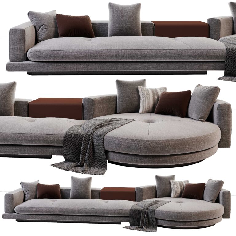 Minotti connery scout sofa (346932) 3D model - Download 3D model ...
