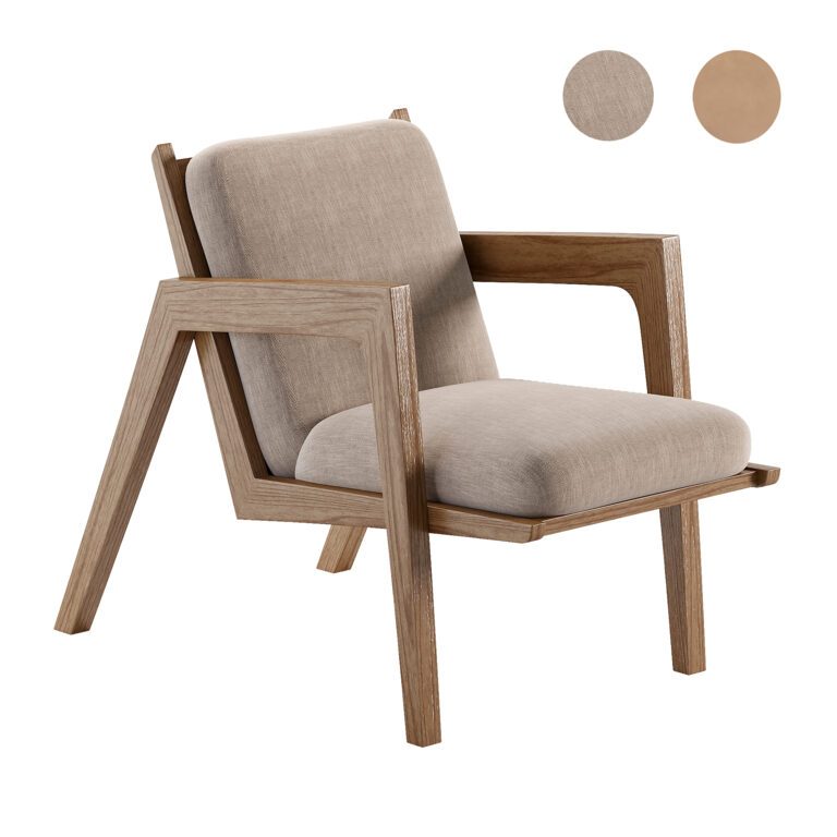 Lounge Armchair Chair Mid-Century Modern Loft (347149) 3D model ...